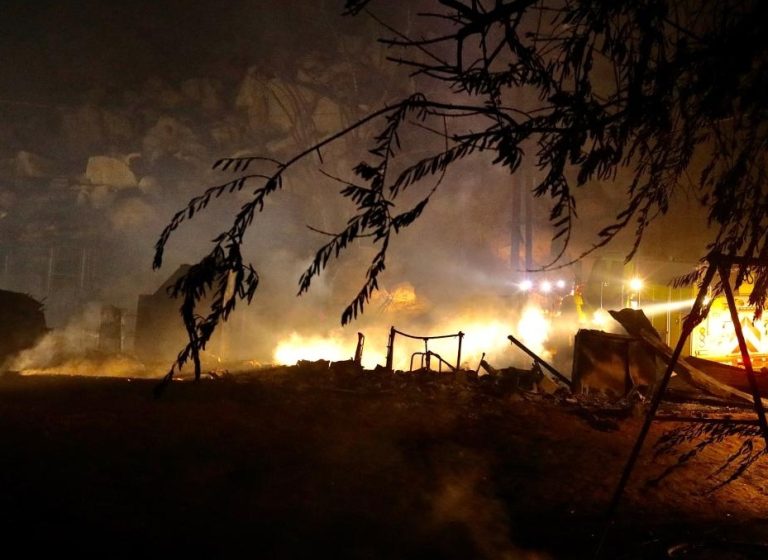 Extremely critical fire weather conditions emerged in California