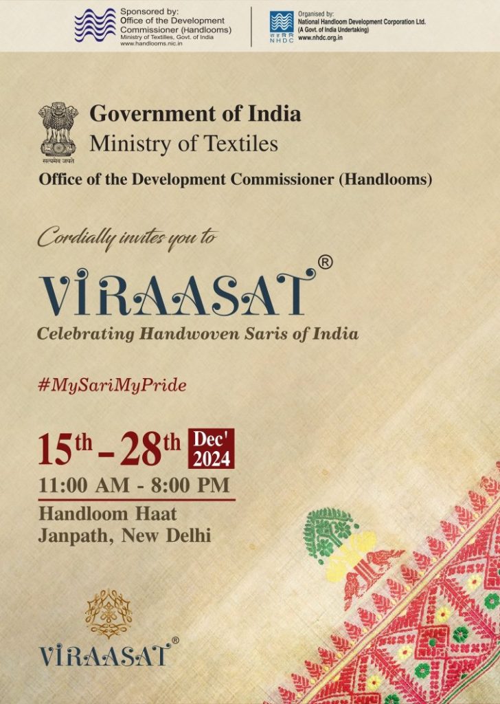 Viraasat Sari Festival will put renewed focus on age-old tradition of ...