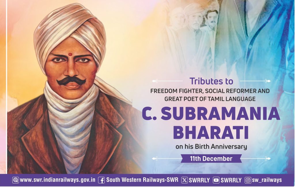 PM Modi pays homage to Tamil poet and freedom fighter Subramania Bharati on his birth anniversary