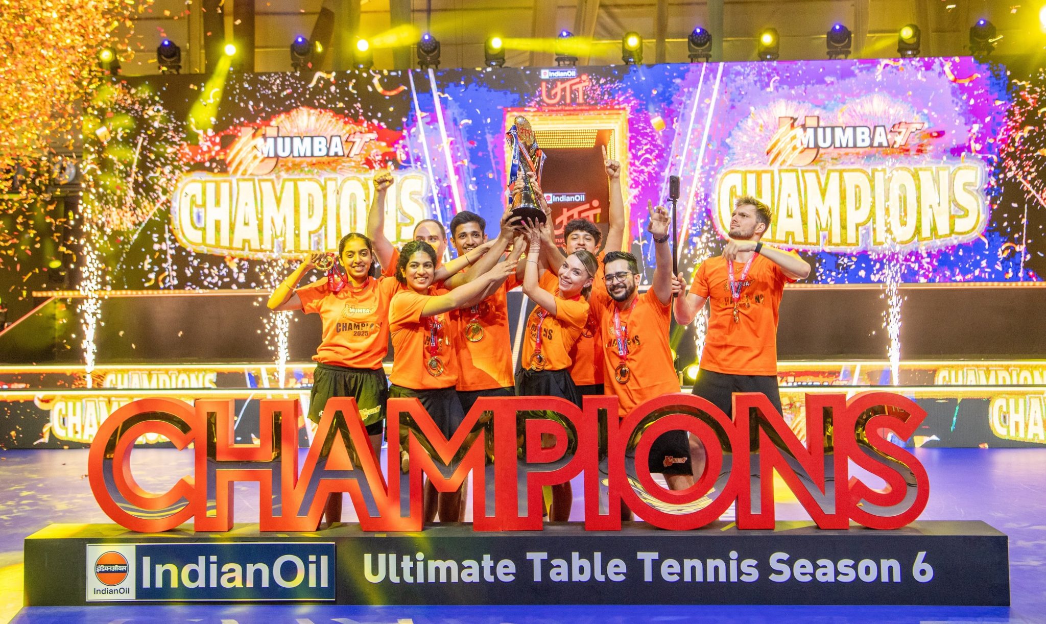 U Mumba clinches their maiden Ultimate Table Tennis title | DD News On Air