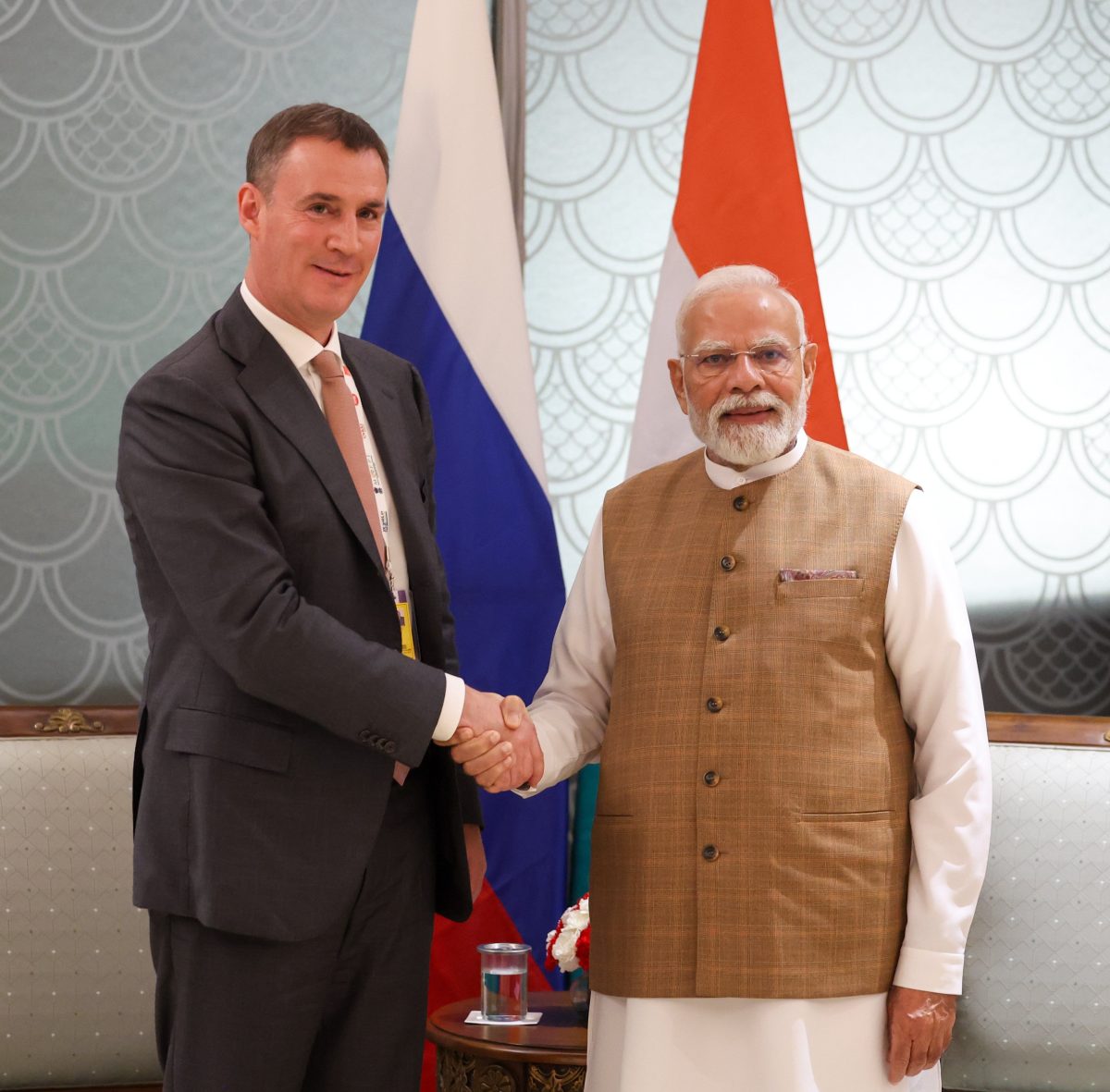 PM Modi Meets Russian Deputy PM Dmitry Patrushev at World Food India 2025