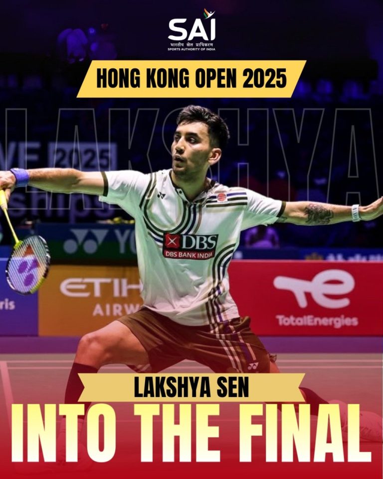 Lakshya Sen Reaches Hong Kong Open Super 500 Men’s Singles Final