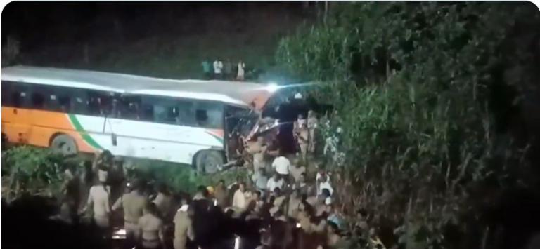 Lucknow Bus Accident: Vehicle Collides with Tanker, Plunges into 20-Foot Ditch
