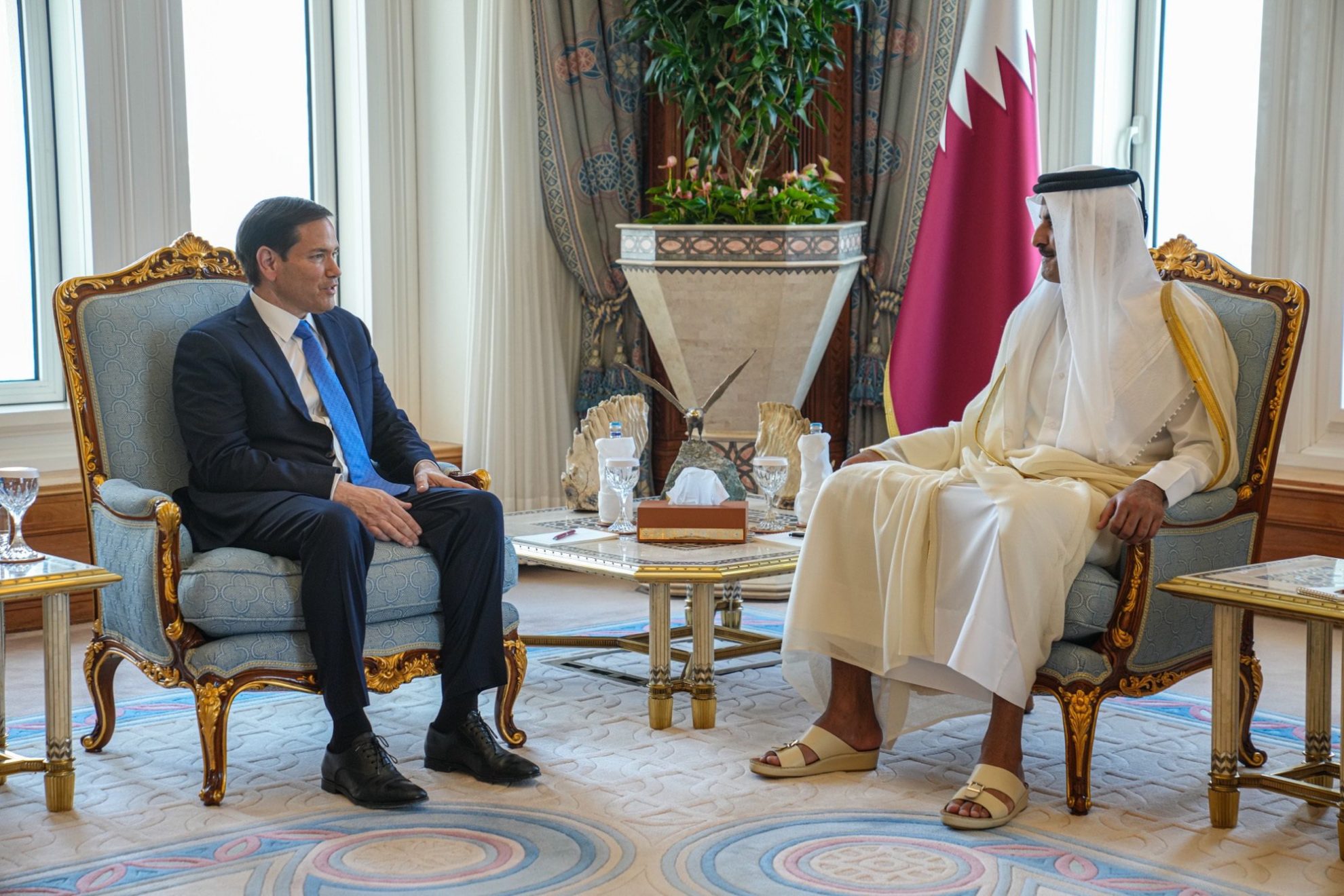 U.S. Secretary of State Marco Rubio Meets Qatar Emir Amid Escalating ...