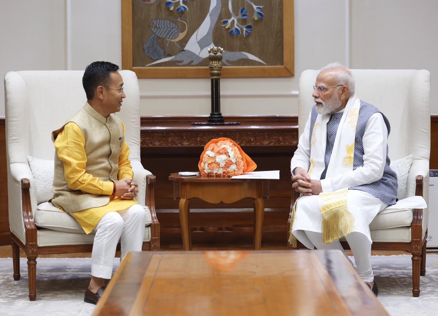 Sikkim CM Prem Singh Tamang Meets PM Modi to Discuss Development Plans ...