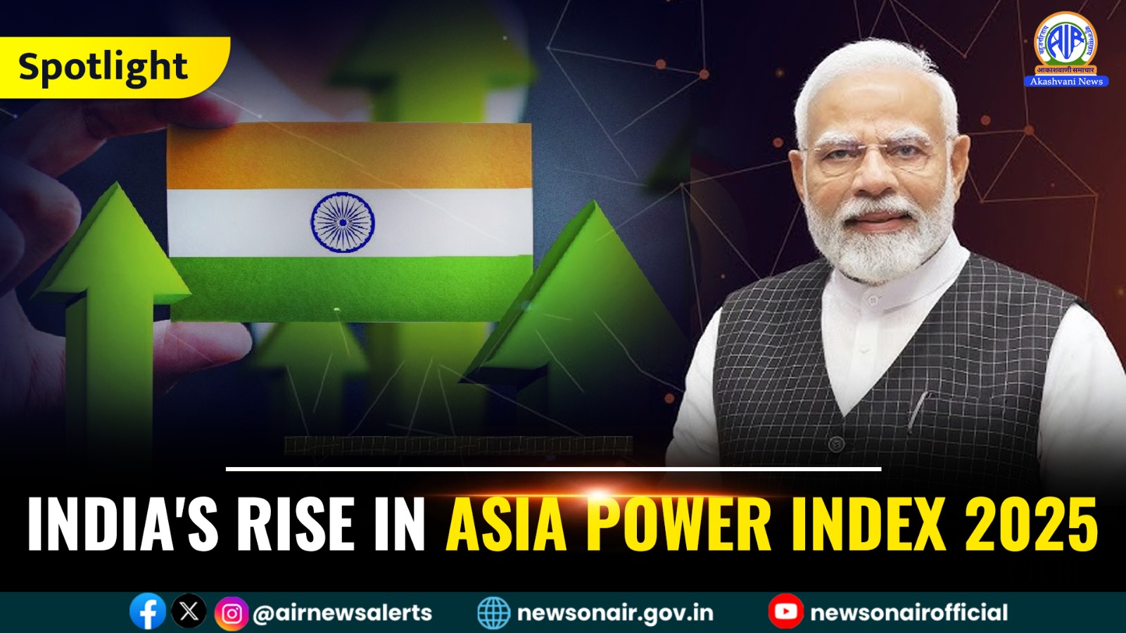 Spotlight : India’s Rise in Asia Power Index 2025 | DD News On Air