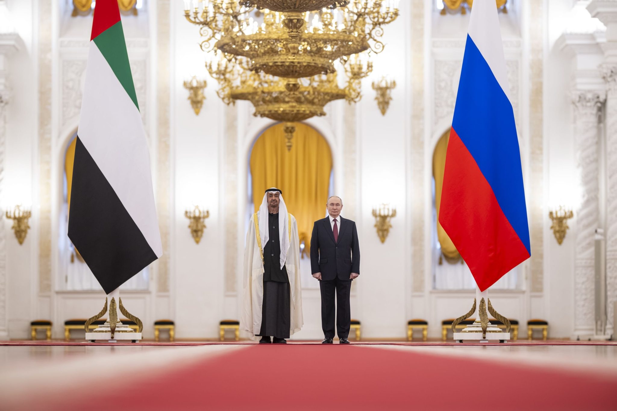 UAE president meets Russian President as Abu Dhabi hosts US-Russia ...