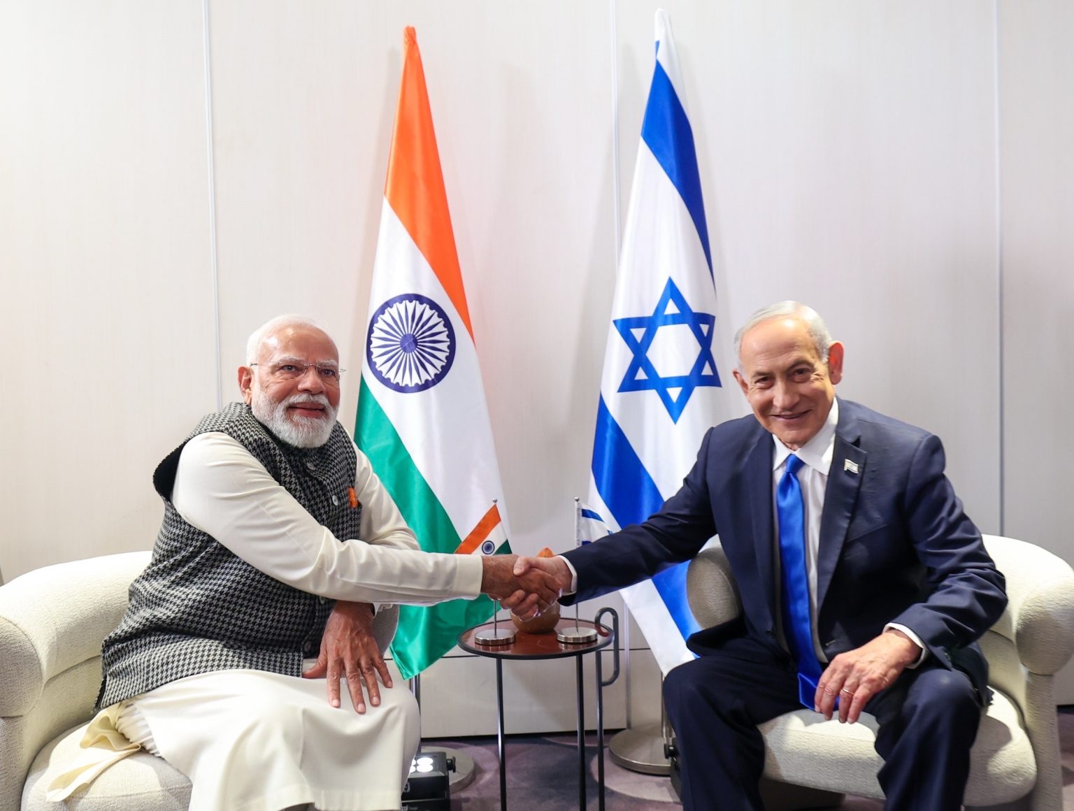 PM Modi holds talks with his Israeli counterpart Benjamin Netanyahu in ...